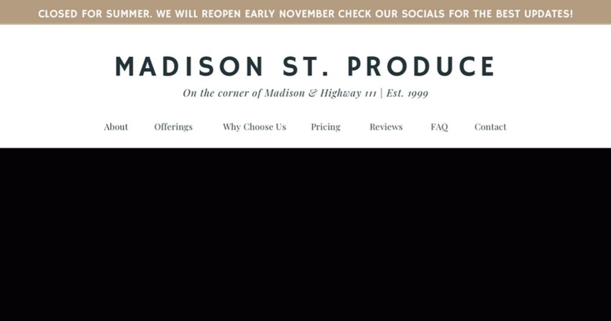 Madison St. Produce Web